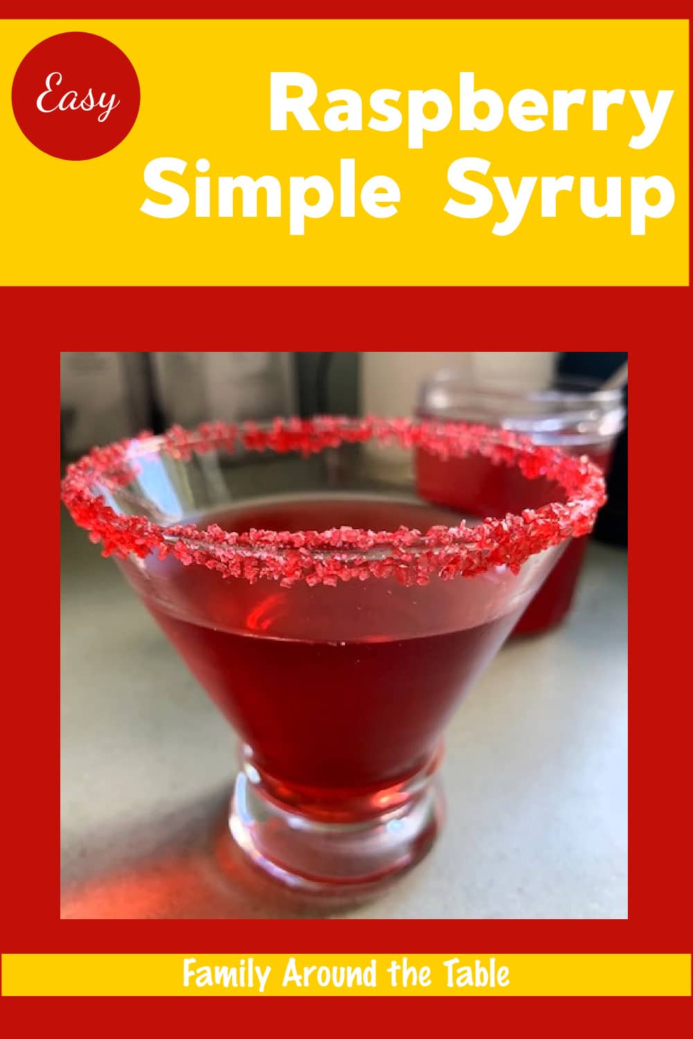 Easy Raspberry Simple Syrup Recipe for Drinks