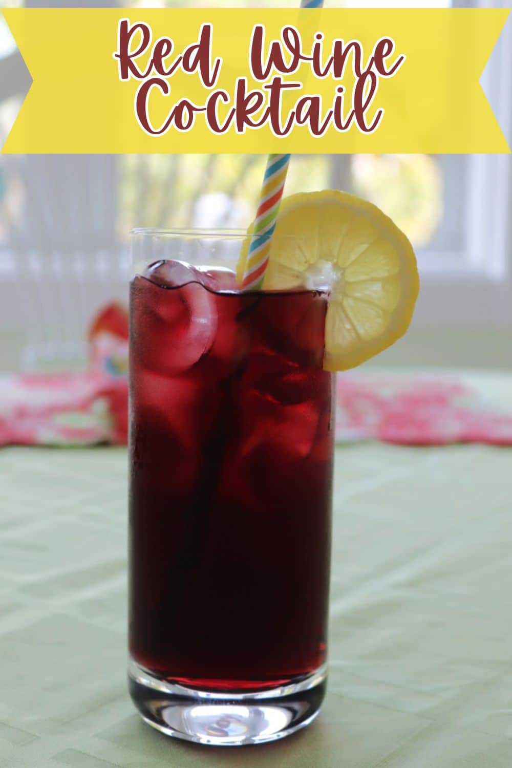 Red Wine Cocktail | Easy and Refreshing Only 2 Ingredients