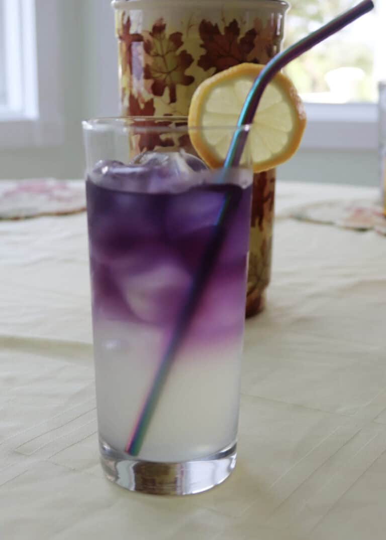 Butterfly Pea Flower Lemonade | A Festive Summer Drink