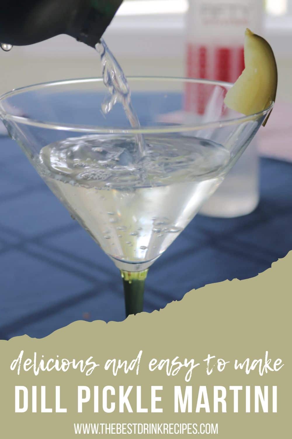 Dill Pickle Martini | A Cocktail for Pickle Lovers